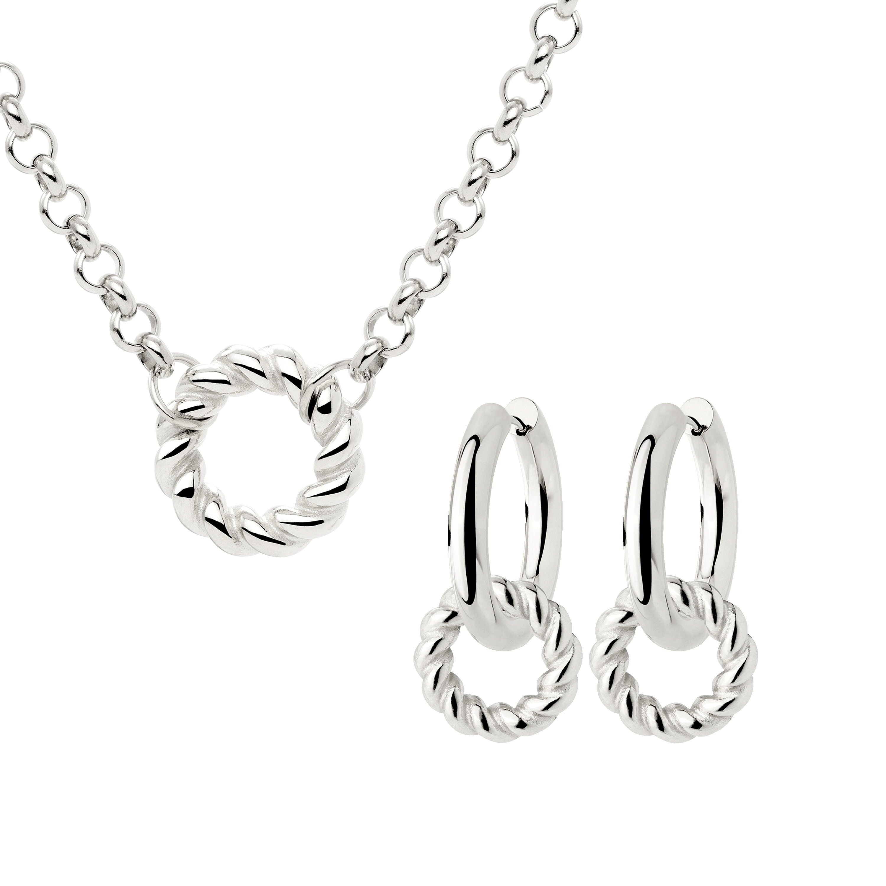 Twisted Donut Bundle Silber – Luamaya