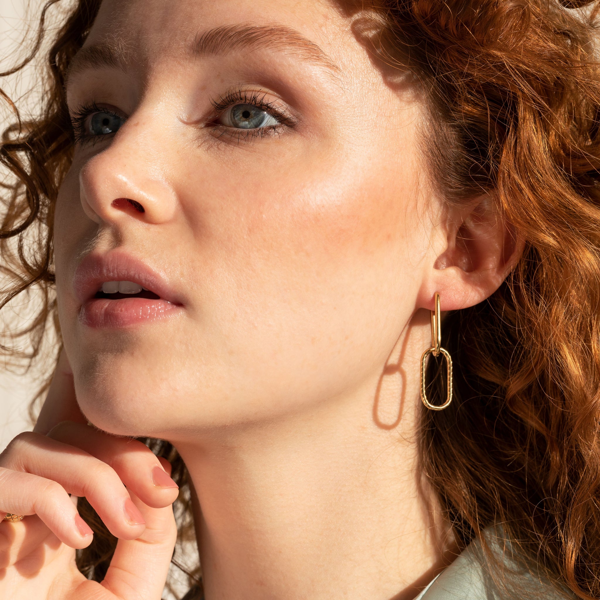 Oval Snake Hoops Gold – Luamaya