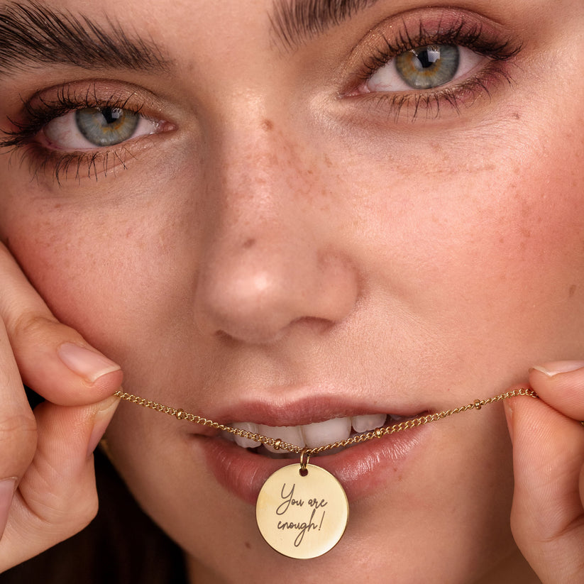 You are enough Necklace Gold – Luamaya